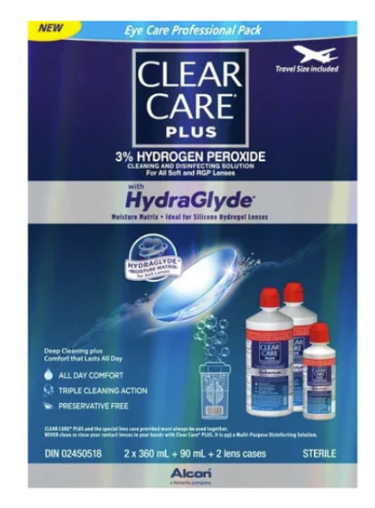 Clear Care Plus Contact Lens Solution (Professional Pack) – Gordon Wood ...